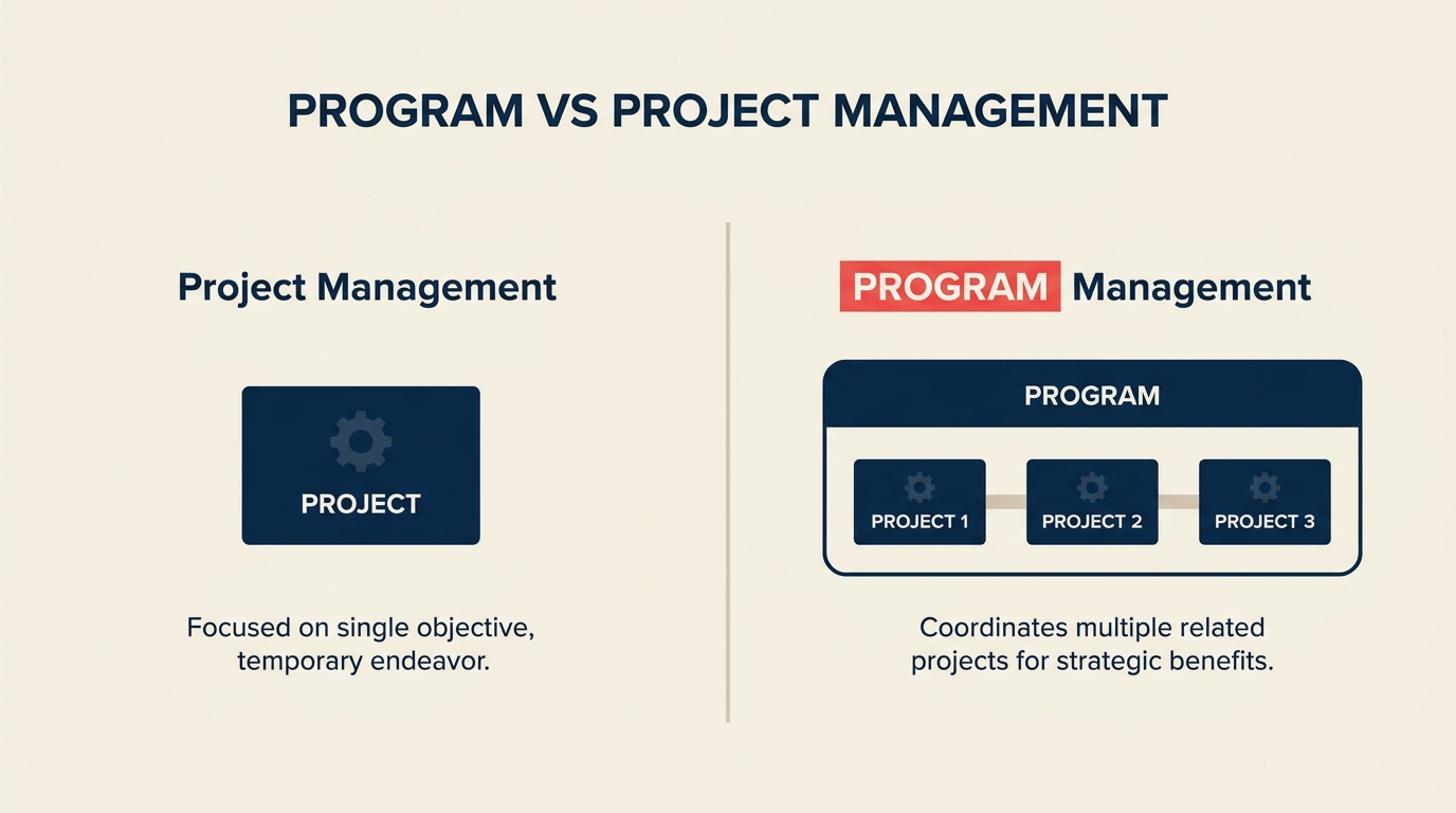 "Program vs Project Management: Key Differences Explained"