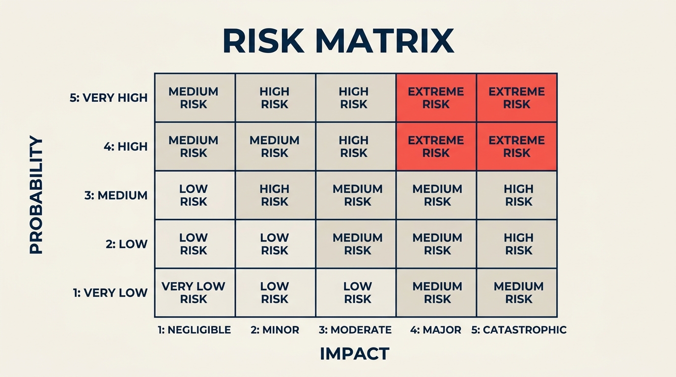 Risk Matrix How To Score Probability And Impact Template Risk Matrix How To Score Probability And Impact Template